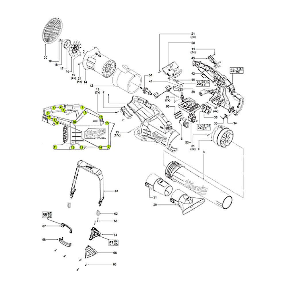 โฟมด้านใน MILWAUKEE M18 F2BL ลดราคา | iToolmart