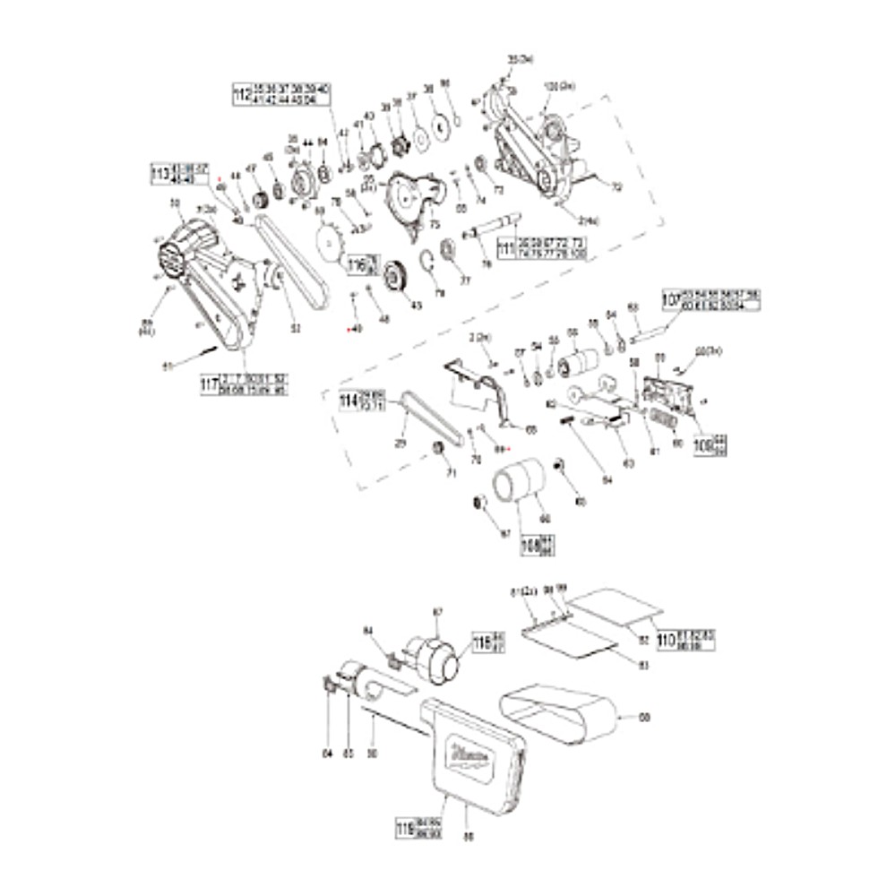 FRAME AND BEARING SUB-ASSEMBLY MILWAUKEE M18 FBTS75 ลดราคา | iToolmart