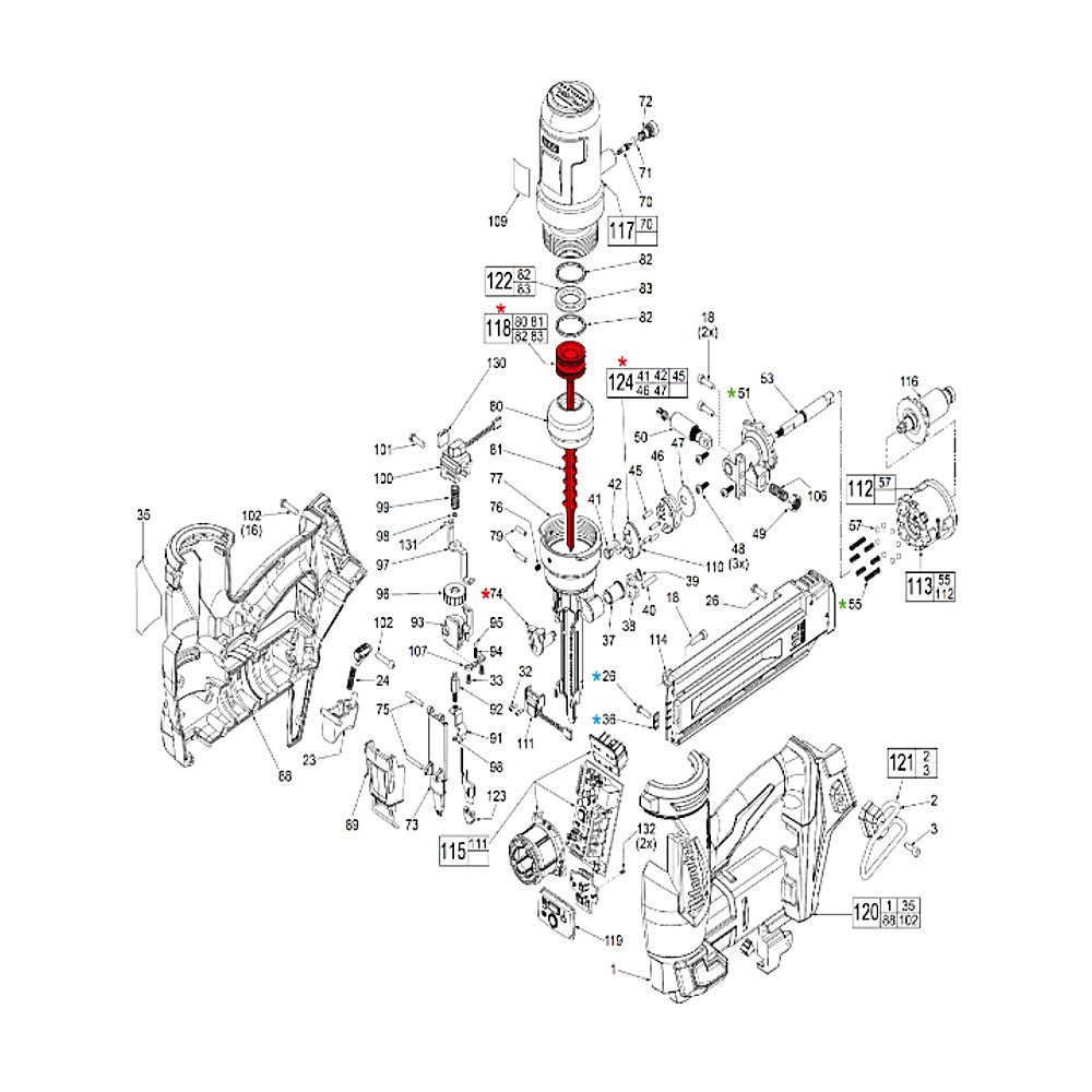 ROTOR ASSEMBLY WILWAUKEE M18 FN18GS ลดราคา | iToolmart