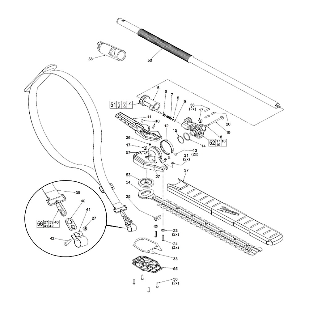 GEARBOX ASSEMBLY MILWAUKEE M18 FOPH-HTA ลดราคา | iToolmart