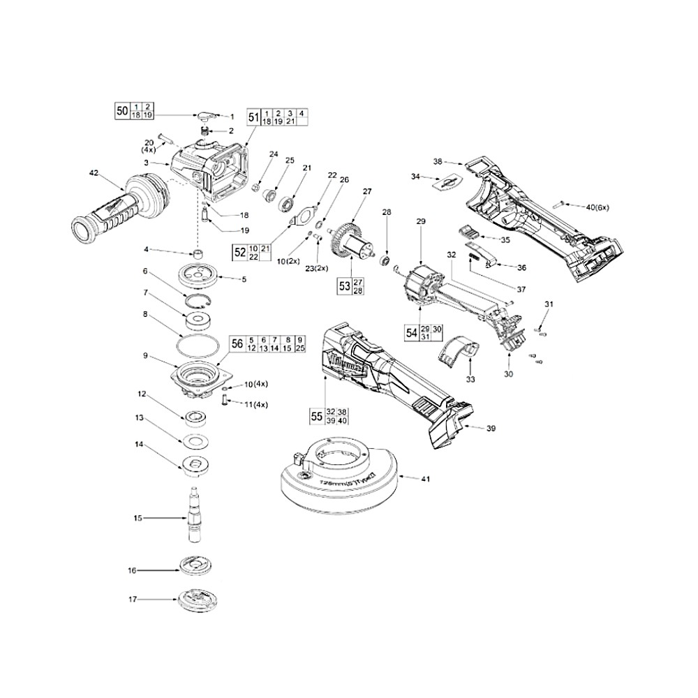M14 SPINDLE HUB ASSEMBLY MILWAUKEE M18 FSAGV125XB ลดราคา | iToolmart