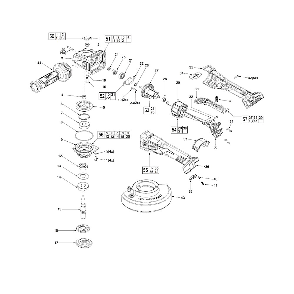 5" EMEA GUARD WITH 125MM MARK MILWAUKEE M18 FSAGV125XPDB ลดราคา | iToolmart