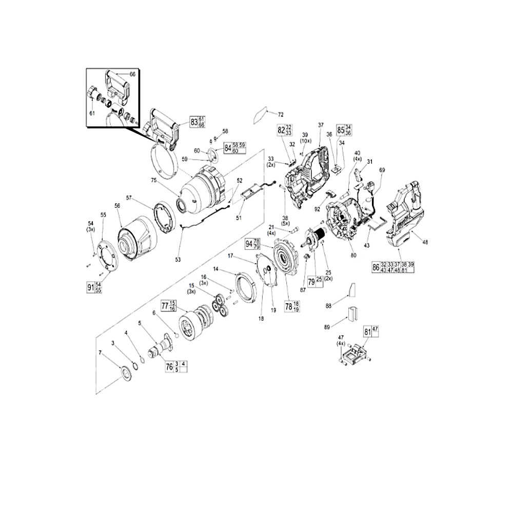 FRONT GEAR CASE ASSEMBLY MILWAUKEE M18 ONEFHIWFDS ลดราคา | iToolmart