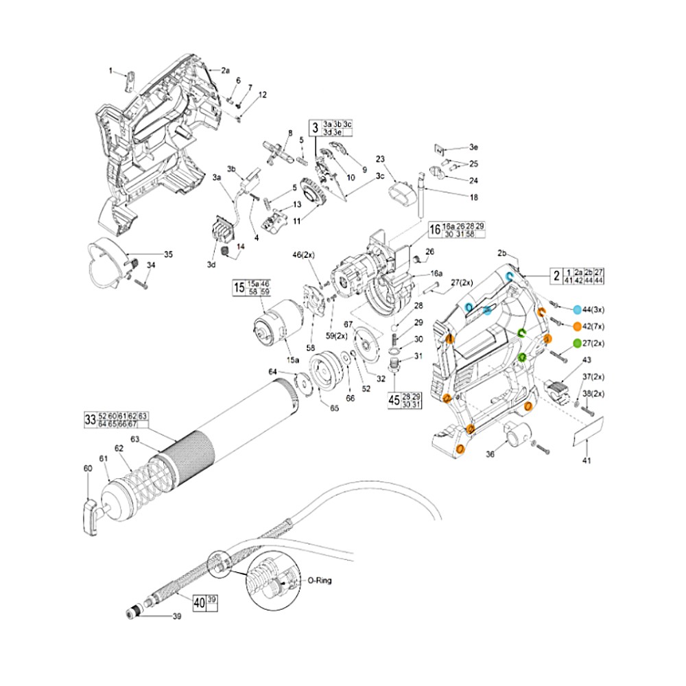 HOUSING KIT MILWAUKEE M18 GG ลดราคา | iToolmart