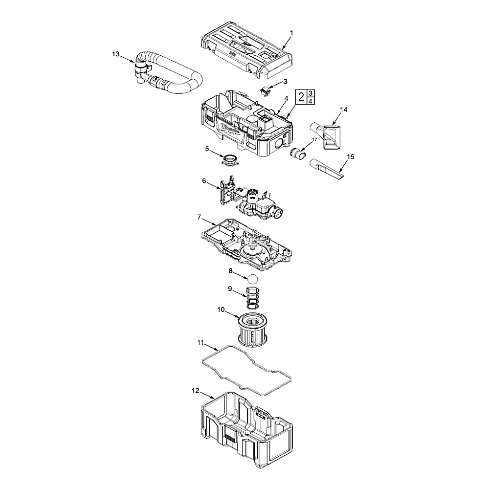 ROTOR/END CAP ASSEMBLY MILWAUKEE M18 ONEFHIWF34 ลดราคา | iToolmart