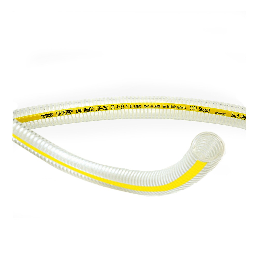 สายยาง PVC TOYOX TG-15 สายดูดอเนกประสงค์ขดพลาสติกทับไม่แบน ขนาด 5/8 ...