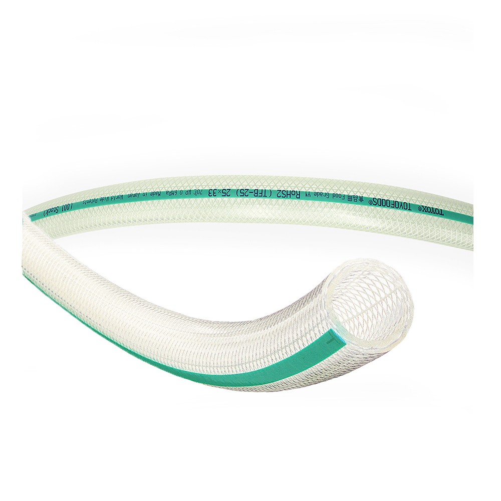 สายยางฟู้ดเกรด PVC TOYOX TFB-15 สายอาหารอเนกประสงค์ด้ายโพลีเอสเตอร์ถัก ...
