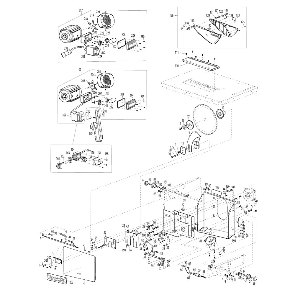 MOTOR ASSY HV MAKITA 2712 ลดราคา | iToolmart