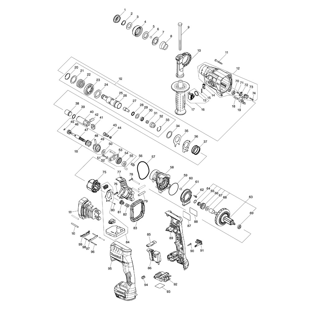 DHR182 SERIAL NO. LABEL MAKITA DHR182 ลดราคา | iToolmart