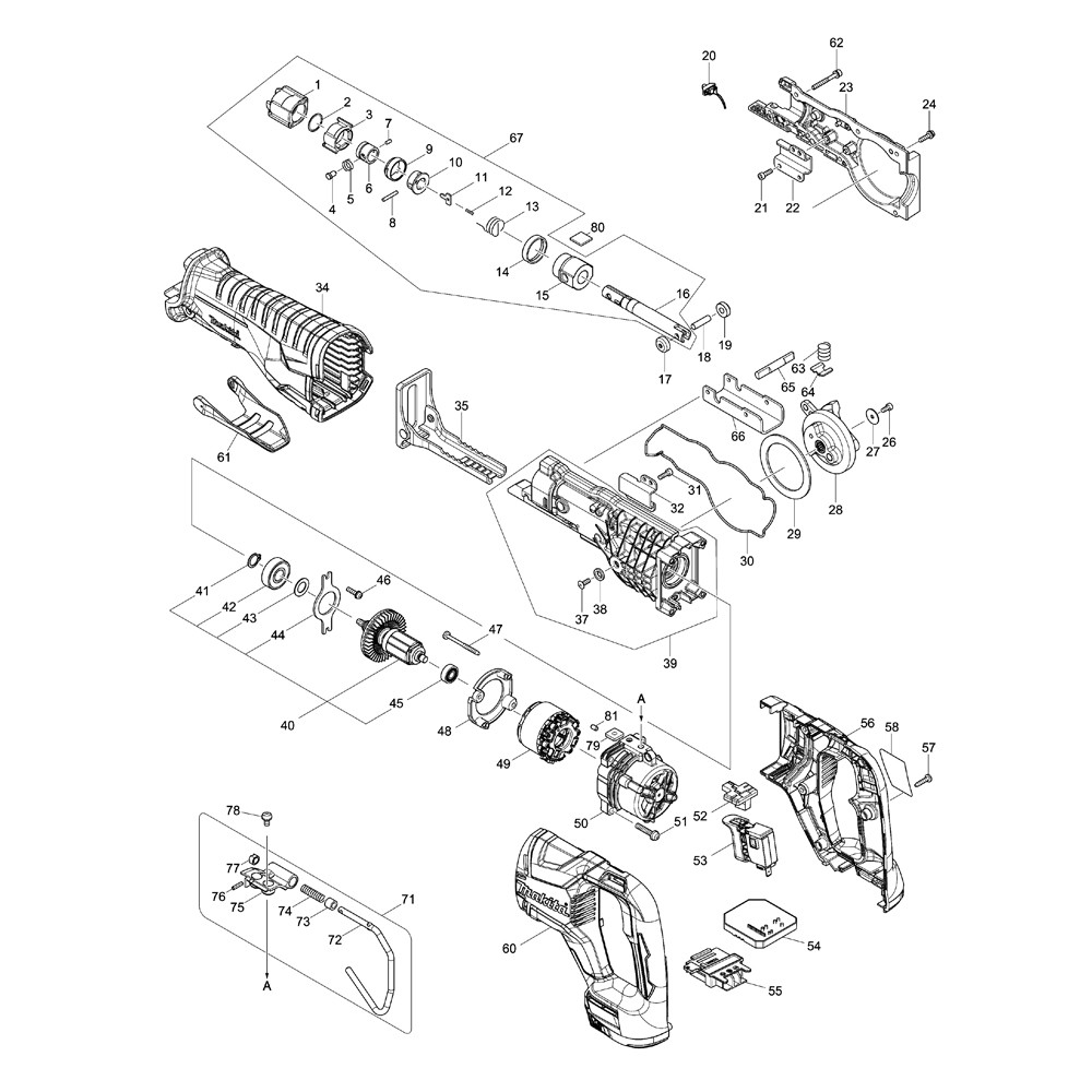 COUNTERSUNK HEAD SCREW M4X10 MAKITA DJR187 ลดราคา | iToolmart