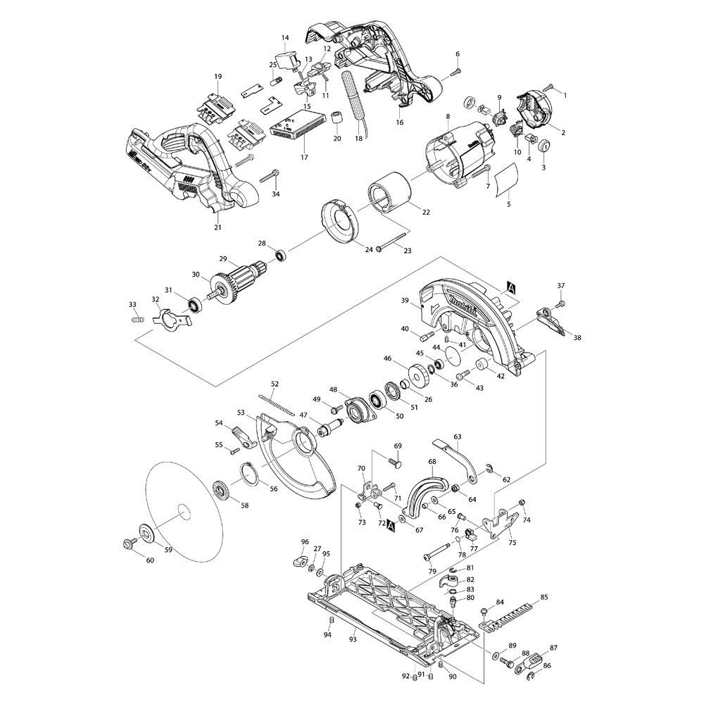 YOKE UNIT MAKITA DHS710 ลดราคา | iToolmart