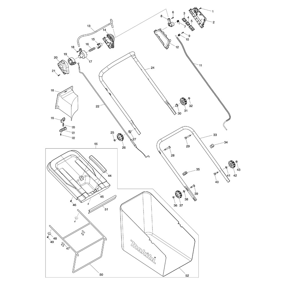 FRONT AXLE RETAINER MAKITA DLM460 ลดราคา | iToolmart