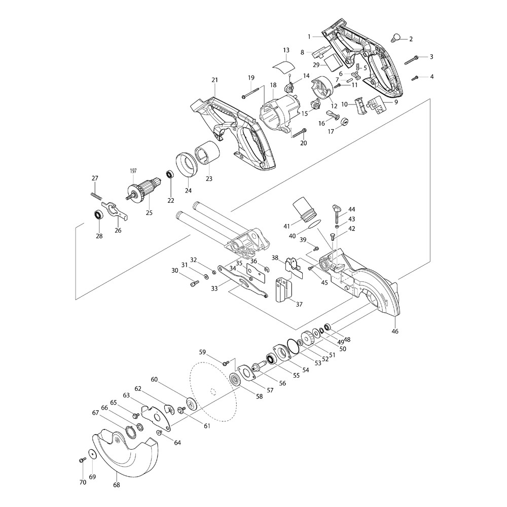 ARM COMPLETE MAKITA DLS713 ลดราคา | iToolmart