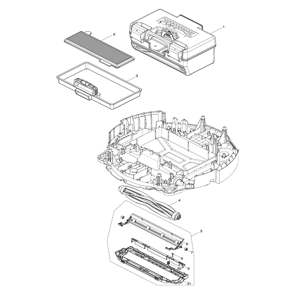 MAKITA DRC300 TOP COVER ASSEMBLY ลดราคา | iToolmart