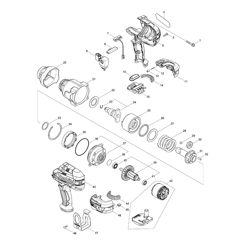 DTW1002 SERIAL NO. LABEL MAKITA DTW1002 ลดราคา | iToolmart