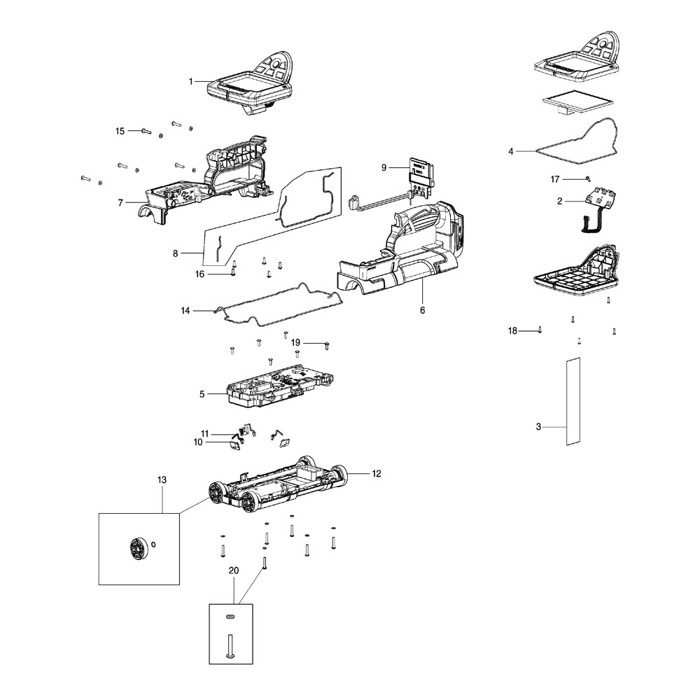 LOWER CASE ASSEMBLY MAKITA DWD181 ลดราคา | iToolmart