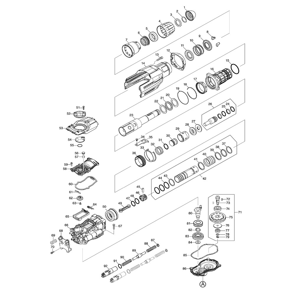 TORQUE LIMITER ASSEMBLY MAKITA HR005G ลดราคา | iToolmart