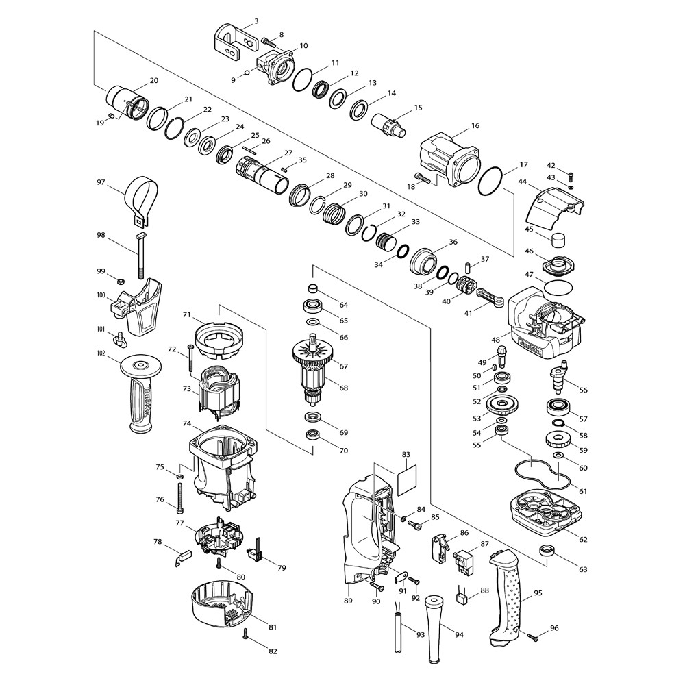 BALL BEARING 6203LLU MAKITA HR3530 ลดราคา | iToolmart