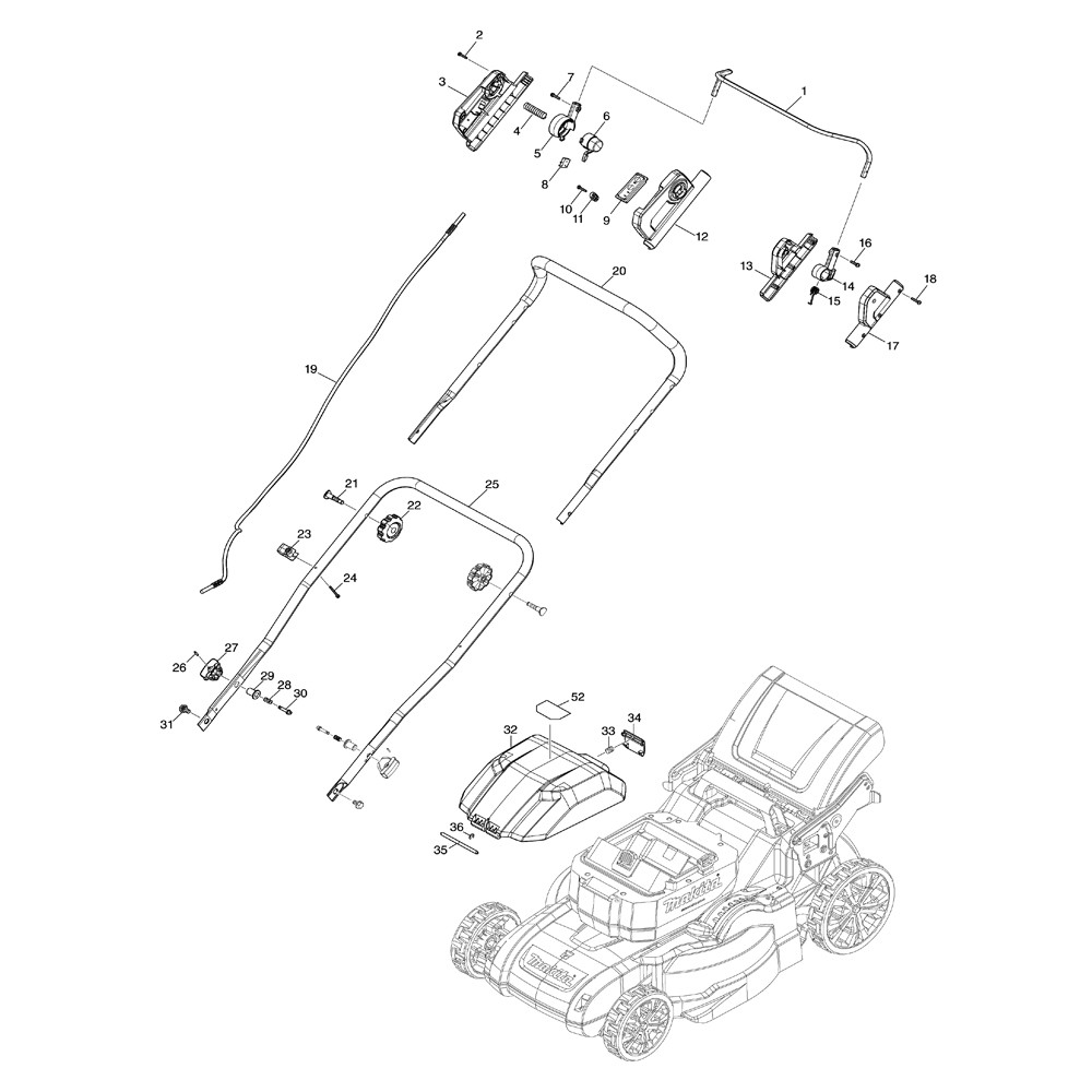 GRASS CATCHER BRACKET MAKITA LM001J ลดราคา | iToolmart