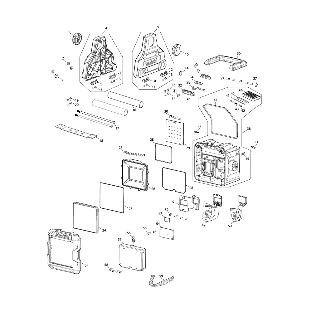 FRONT COVER ASSY MAKITA ML003G ลดราคา | iToolmart