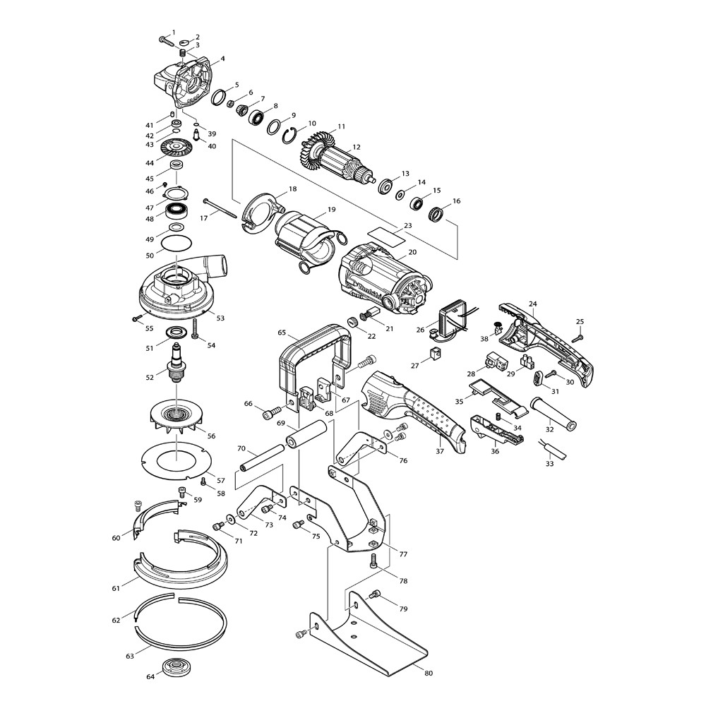 BRUSH HOLDER CAP 7-11 MAKITA PC5001C ลดราคา | iToolmart