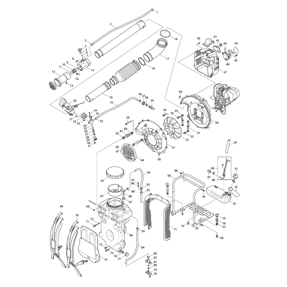 CONTROL LEVER ASSEMBLY MAKITA PM7650H ลดราคา | iToolmart