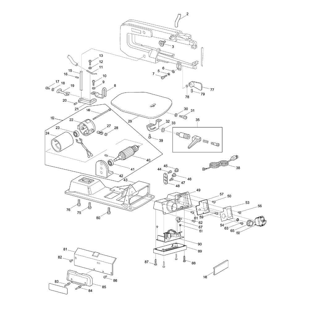 MOTOR REAR COVER MAKITA SJ401 ลดราคา | iToolmart