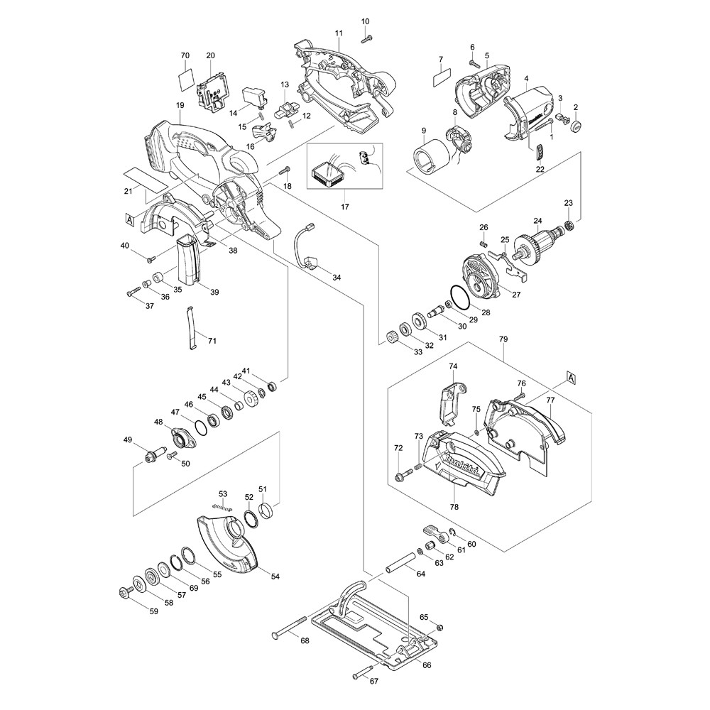 YOKE UNIT MAKITA DCS552 ลดราคา | iToolmart