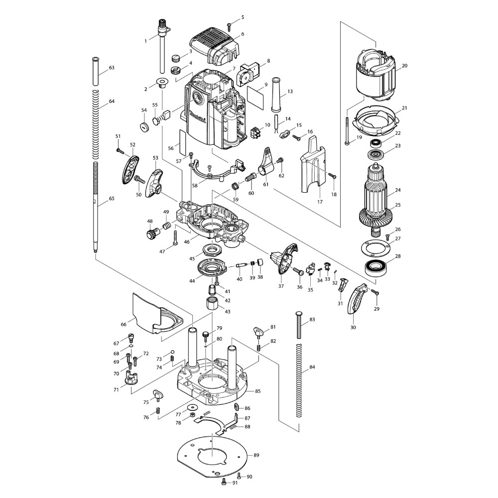 COUNTERSUNK HEAD SCREW M4X10 MAKITA RP2300FC ลดราคา | iToolmart