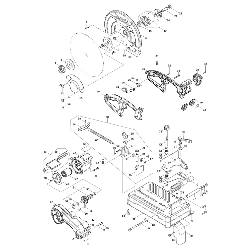 H.S.SET SCREW(FLAT POINT)M6X10 MAKITA DLW140 ลดราคา | iToolmart