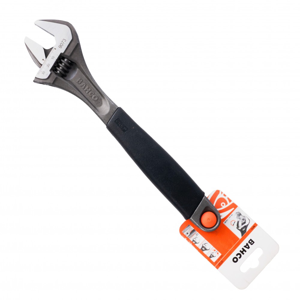 ประแจเลื่อน BAHCO 9073 ขนาด 12 นิ้ว ด้ามจับหุ้มด้วย Thermoplastic Elastomer ลดราคา | iToolmart