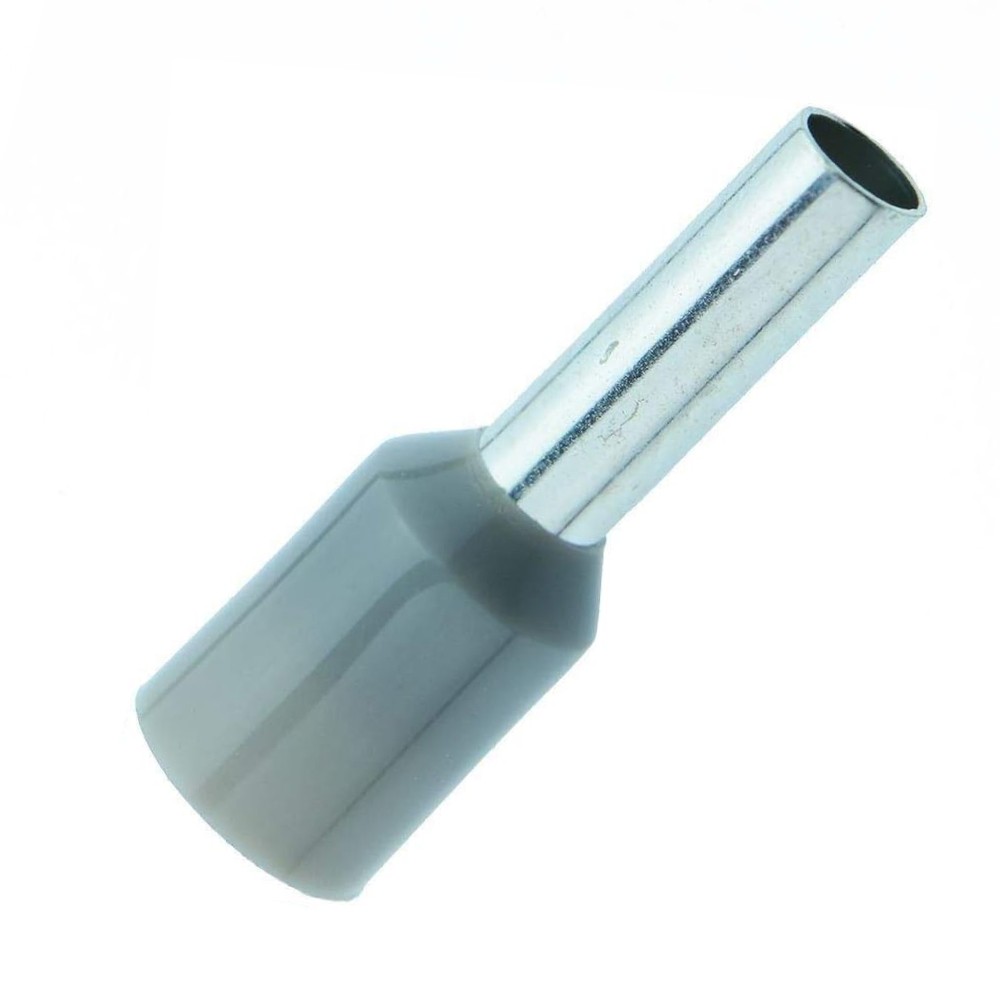 หางปลาคอร์ดเอ็น KST E7508 แบบหุ้ม สีเทา ขนาด 0.75 mm² 100 ตัว ลดราคา | iToolmart