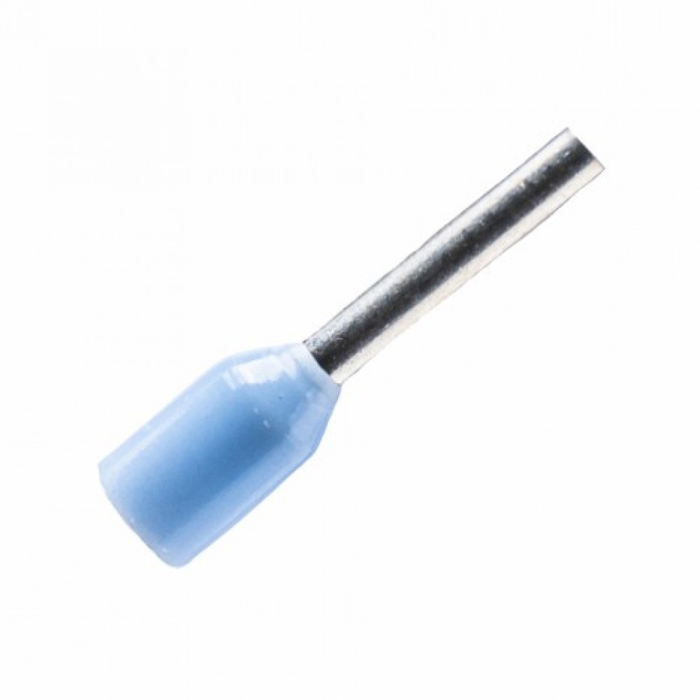 หางปลาคอร์ดเอ็น KST E0208 แบบหุ้ม สีฟ้า ขนาด 0.25 mm² 100 ตัว ลดราคา | iToolmart