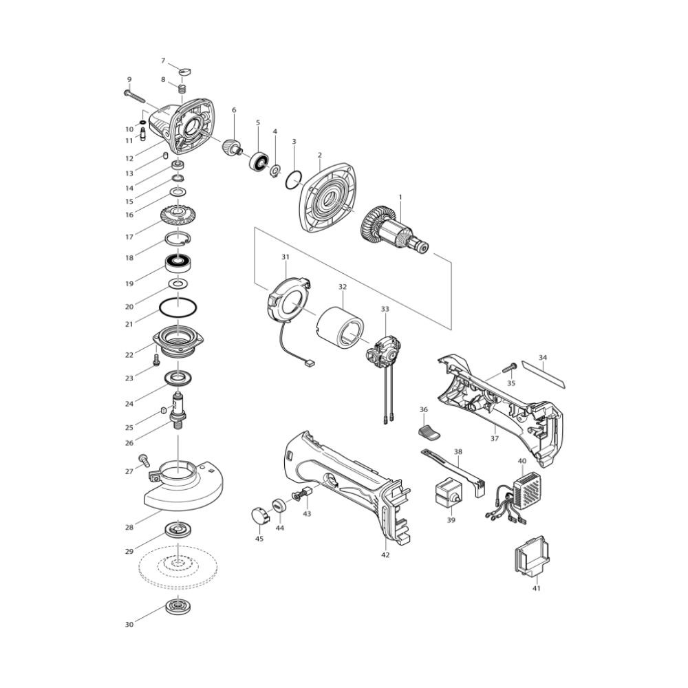 Switch 1246.3223 MAKITA DGA402RFE ลดราคา | iToolmart