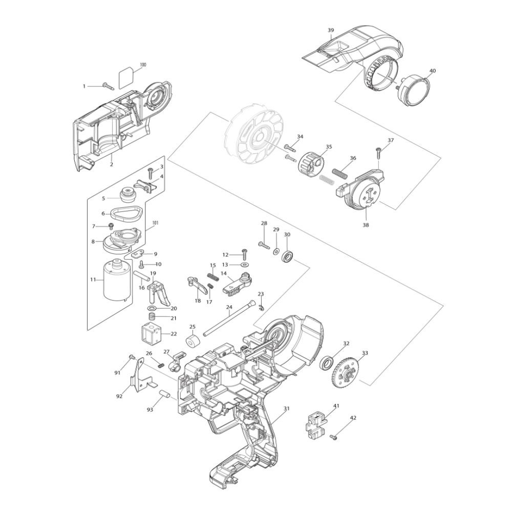 Guide arm assembly MAKITA DTR180Z ลดราคา | iToolmart